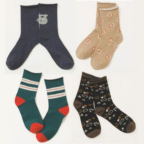 色々柄が楽しいプチプラソックス。普段使いにぴったりです。薄すぎず厚すぎない、通年使えるタイプです。※個包装ではありません。※試着後の返品はできません。・裏地　なし・透け感　なし・伸縮性　あり・厚み　普通☆サイズ　　22〜24cm☆素材　　ポ...