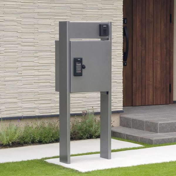 （検索用：門柱 機能ポール 玄関 おしゃれ 北欧 モダン シンプル アイアン スリム 表札 屋外 柱のみ ポールのみ 宅配ボックス ポスト インターホン 後付け diy エクステリア ガーデニング 4967576665377）●翌日優良配送...