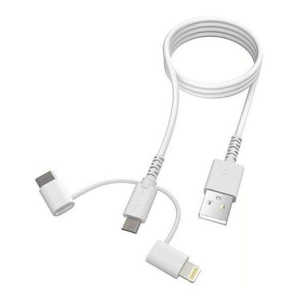 （検索用：ロングライフケーブル tama's ケーブル マルチケーブル Lightning TYPE-C microUSB 3in1 ホワイト 4518707290151）●翌日優良配送対象商品につきまして●下記の場合は対象外となります。・...