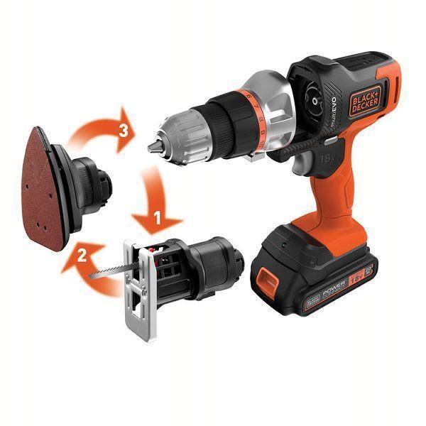 （検索用：ブラックアンドデッカー ブラデカ BLACK + DECKER マルチエボ マルチツール 充電式 18V ジグソー ドリルドライバー サンダー 4536178002509）●翌日優良配送対象商品につきまして●下記の場合は対象外とな...