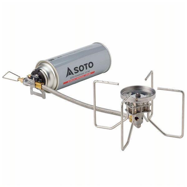 寒さや冷えに強いマイクロレギュレーター搭載した分離型ストーブです。連続使用時や低温時のボンベ内の圧力低下に影響されにくく、安定した火力を発揮します。全炎口型の火口とすり鉢状のバーナーヘッドにより、優れた耐風性能を実現。燃料は経済的なカセット...