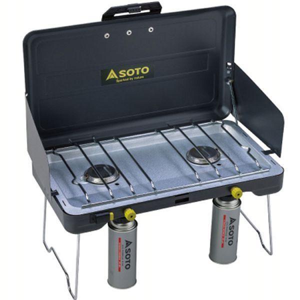 リーズナブルなカセットボンベ専用の2バーナーです。2本のボンベからガスを同時供給、ファミリーキャンプなどで様々な調理に対応。●商品サイズ（cm）使用時幅約54.5×奥行約54×高さ約33収納時幅約54.5×奥行約9.5×高さ約33●商品重量...