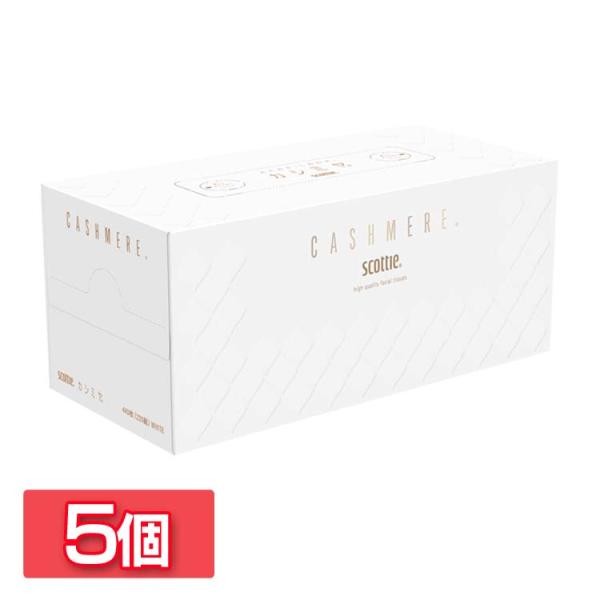 （検索用：ティッシュペーパー ティッシュ ボックス スコッティ カシミア ティッシュ 5箱セット 220組×5箱 鼻紙 日用品 備蓄 てぃっしゅ 220組(440枚) 最高級ティッシュ ちり紙 4901655440509）  ●翌日優良配送...