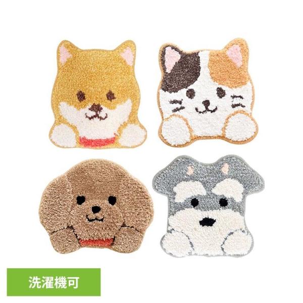 （検索用：トイレカバー 吸着シート かわいい もこもこ 洗える トイレフタ 洗える 豆柴 猫 プードル シュナウザー 柴犬 4548622575323 4548622575897 4548622575828 4548622575637）●翌...