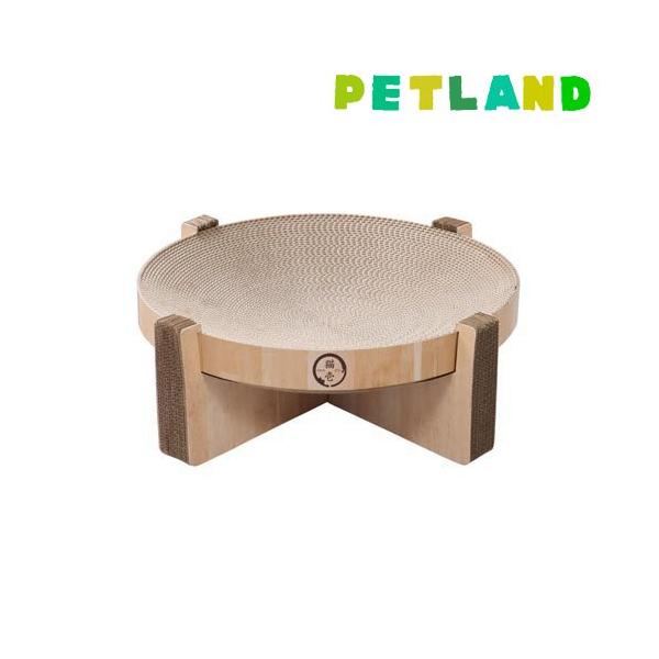 バリバリボウルスタンド ライトブラウン/猫用品/ブランド：猫壱/【発売元、製造元、輸入元又は販売元】MOON-X Japan株式会社/【バリバリボウルスタンド ライトブラウンの商品詳細】●猫壱のバリバリボウルは猫のからだにフィットする丸型＆...