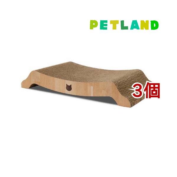 バリバリベッドL ライトブラウン(猫 ネコ ねこ 猫用品 ねこいち 猫 爪研ぎ 爪研ぎ 猫 爪とぎ つめとぎ 段ボール ダンボール 猫 ベッド 猫)/ペットのサークル・雑貨など/ブランド：猫壱/【発売元、製造元、輸入元又は販売元】MOON-...