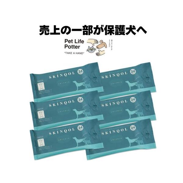 【売上の一部が保護犬へ】スキンクオール 24枚入×6個セット