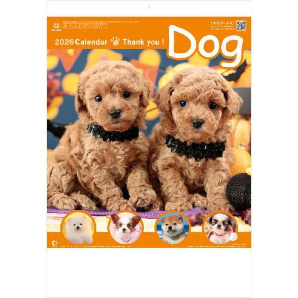 かわいい子犬の写真がたまらない、癒し系コンパクトサイズカレンダー。メモ欄、六曜も付いて実用性も抜群のカレンダーです。１２ヵ月タイプなので、毎月かわいい子犬のフォトでお楽しみ頂けます。飾る場所を選ばないコンパクトサイズのカレンダーです。サンキ...