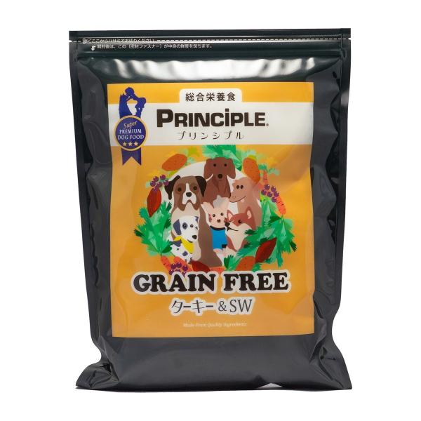 このフードは、健康志向な愛犬や、まれに、穀物が食物アレルギーの原因と考えられる愛犬のために穀物素材を使用しない特別食です。また、アレルギーになりにくいたんぱく質としてターキーを使用しています。・穀物不使用（サツマイモ・ヒヨコ豆・エンドウ豆不...