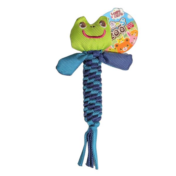 強くて丈夫なストロングデンタルトイ。ポップなキャラクターとビビットカラーがベストマッチ。編み編み部分をガシガシ噛めばデンタル効果抜群！強くて丈夫なナイロン生地でしっかり長持ち！【本体サイズ】W105×D36×H204mm 【素材】 ナイロン