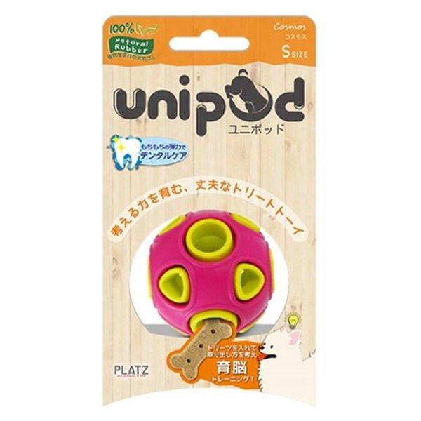 unipod(ユニポッド) はナチュラルラバーの特性を生かしたトリーツトーイ。丈夫で愛犬が大好きな噛み心地なだけでなく、遊びながらデンタルケアを行えます。接着剤を使わずに見た目も楽しめるカラフルな組み合わせを実現しました。中にフードやおやつ...