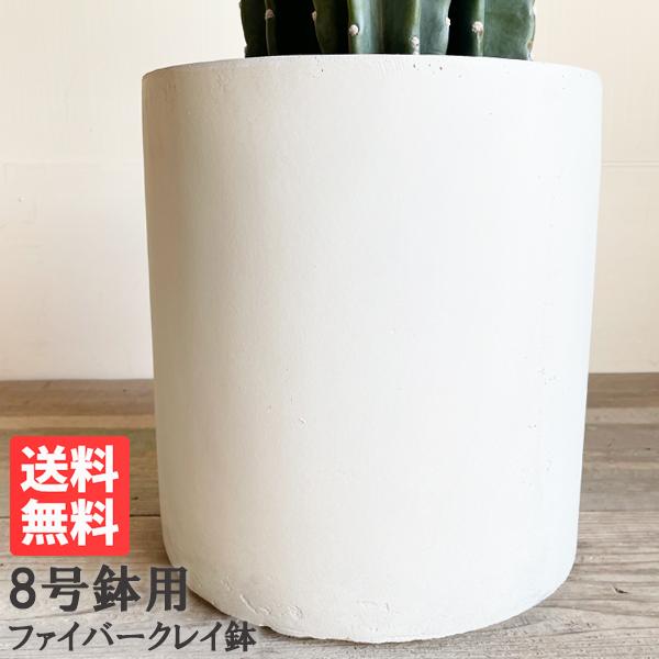 ８号用の植木鉢です。丈夫で割れにくいファイバークレイ素材。ファイバークレイ素材のものですので、ハイグレードながらも表面のシャビーな加工により、カジュアルなお部屋にもよく合う鉢カバーです。割れにくく丈夫、女性でも扱いやすい鉢です。上品で植物に...