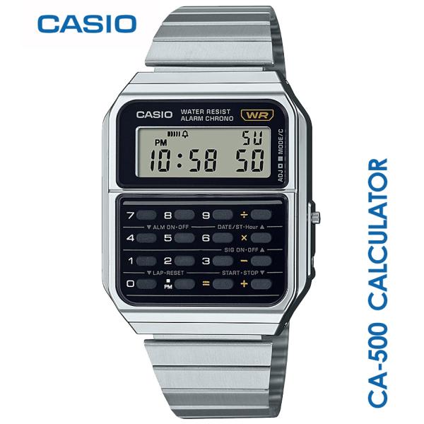 1980年代から続くカシオウオッチのロングセラーCALCULATORモデルが、上質なメタリックカラーを纏って新しく登場。ガジェット感を演出する電卓機能はそのままに、角型ケースとメタルバンドを組み合わせ、レトロでスタイリッシュなルックスに仕上...