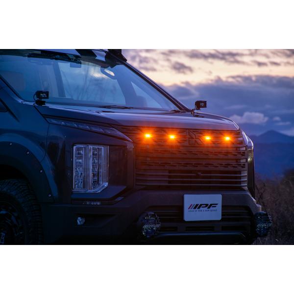 ※取付にはグリルの一部をカットする必要があります※2026年1月〜マイナー後適合未確認IPF グリルマーカー for デリカD:5専用設計ならではのピッタリ取付。純正の様な一体感を実現。ベゼル付きグリルマーカーなので手軽に迫力のあるフロント...