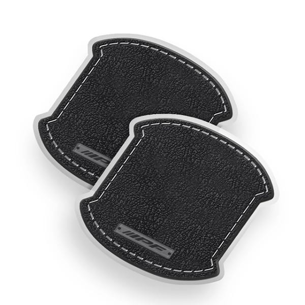 EXM-01 ドアハンドルプロテクター マルチ A BK2枚入り  色：ブラックキズ防止だけでなくレザー調のデザインによりドアハンドル回りのドレスアップとしても最適。（意匠登録済）素材は自動車メーカーの純正採用部品と同等の高品質PVC材を採...