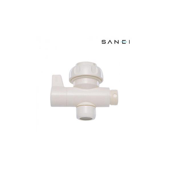 水栓の本体とパイプの間に取付けて分岐させます。