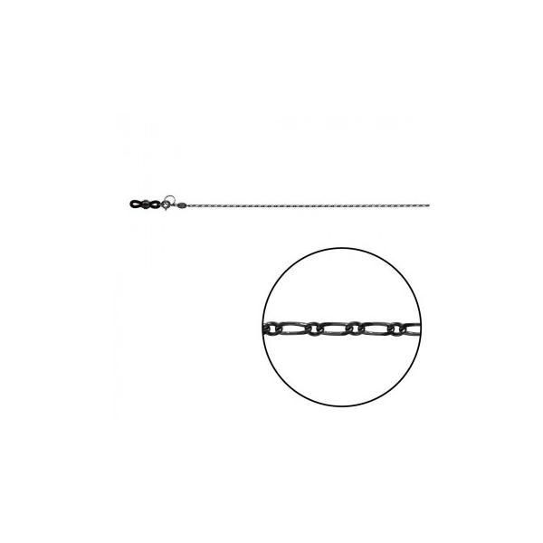 ブラックカラーのメガネチェーンです。メガネをオシャレに彩ります。