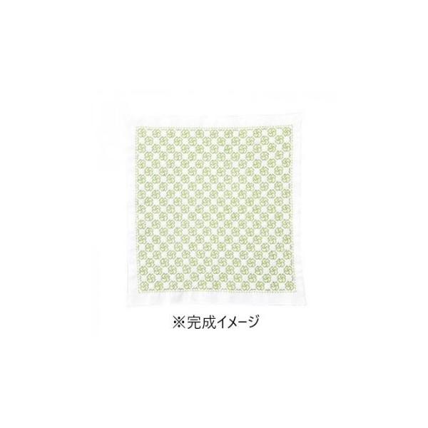 一目刺しの技法を学びながらかわいいふきんが作れます。図案は布にプリント済み。