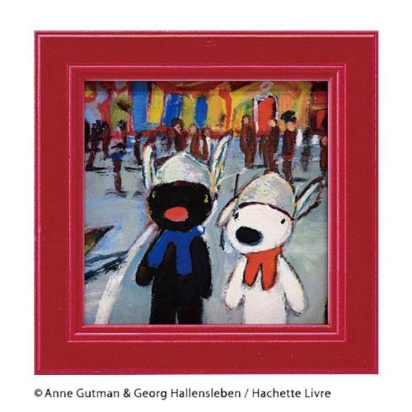 絵本のシーンを一枚のアートにしました。贈り物にもおすすめです。