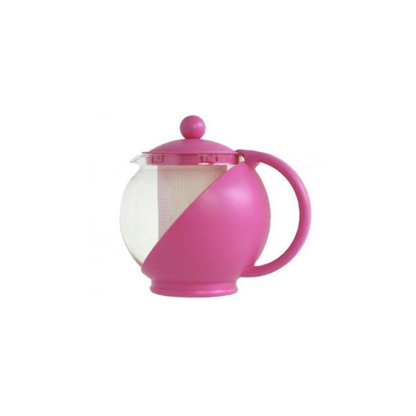 ビビットカラーと丸いフォルムがおしゃれなティーサーバーです。茶こし付きなので簡単に淹れられます。普段使いはもちろん、お客様のおもてなしにもピッタリです。