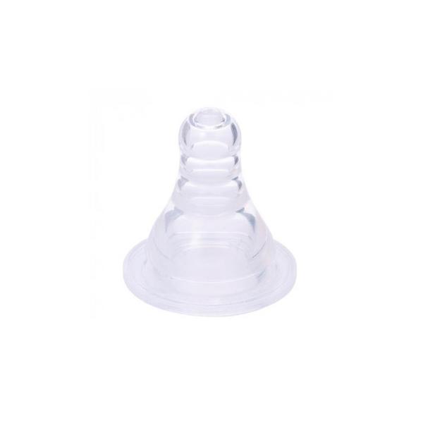 柔らかく、スムーズに飲めるよう開発された乳首です。耐久性にすぐれたシリコーンゴム製。