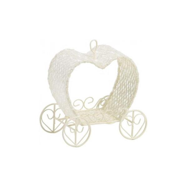 可愛い馬車の形をしたバスケットです。
