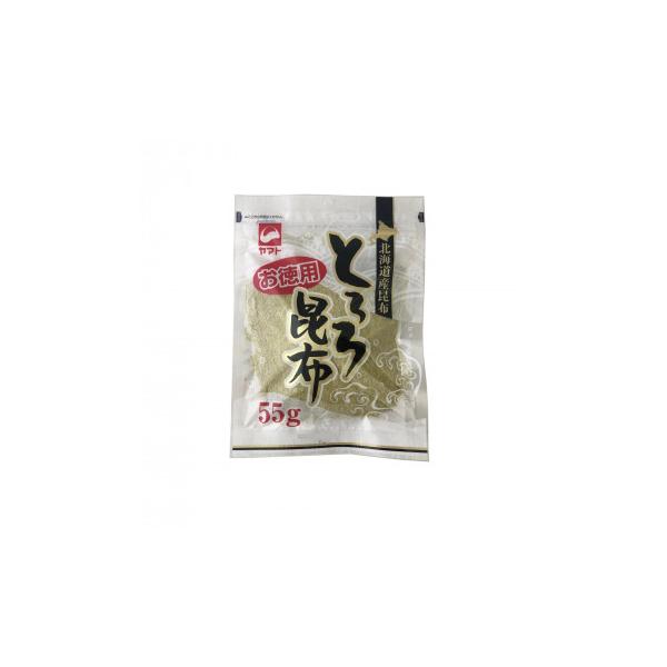 たっぷり入ったお徳用とろろ昆布です。裏面にはとろろ昆布を使った美味しい提案が載っています。