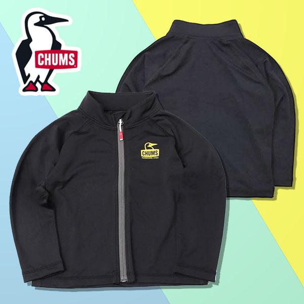 CHUMS チャムス Kids Splash Zip Up キッズスプラッシュジップアップ CH20-1068ラッシュガード 水着 長袖 シャツ キッズ ジュニア 子供〈商品仕様〉・UVカット機能（UVカット率95％以上）・耐塩素加工・スト...