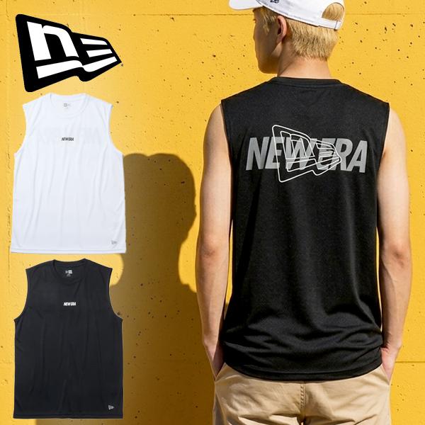 NEW ERA ニューエラPA SL TECH TEE OVERLAP LOGOノースリーブ メンズ 男性機能性と汎用性を兼ね備えた、ノースリーブ仕様のテックTシャツ。ニューエラオリジナルのレギュラーフィット。1枚着はもちろん、インナーとし...