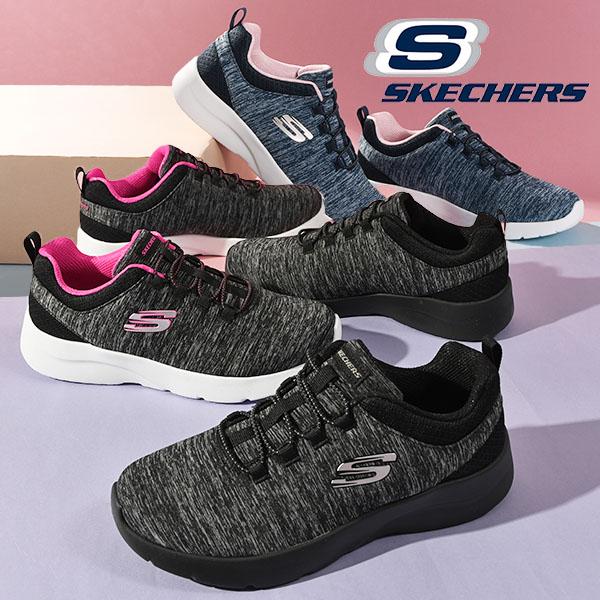 SKECHERS DYNAMIGHT 2.0 IN A FLASH スケッチャーズ ダイナマイト 2.0 インアフラッシュ 婦人 女性4E相当のワイドフィットモデル。幅広タイプ。何にでも合わせやすいスマートでスポーティーなスタイルに加えて、...