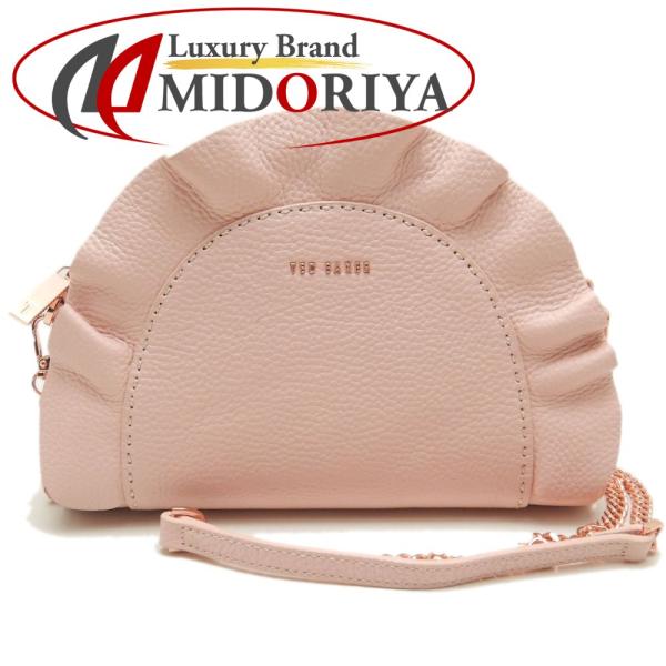 ■商品情報取扱店舗：新富町店 (TEL049-229-2700)状態：中古Aランク素材：レザー / ピンクゴールド金具色：ピンクサイズ：W23.5cm×H17cm×D6cm[ショルダー]約127cm 開閉：ファスナー付属品：保存袋、ショルダ...