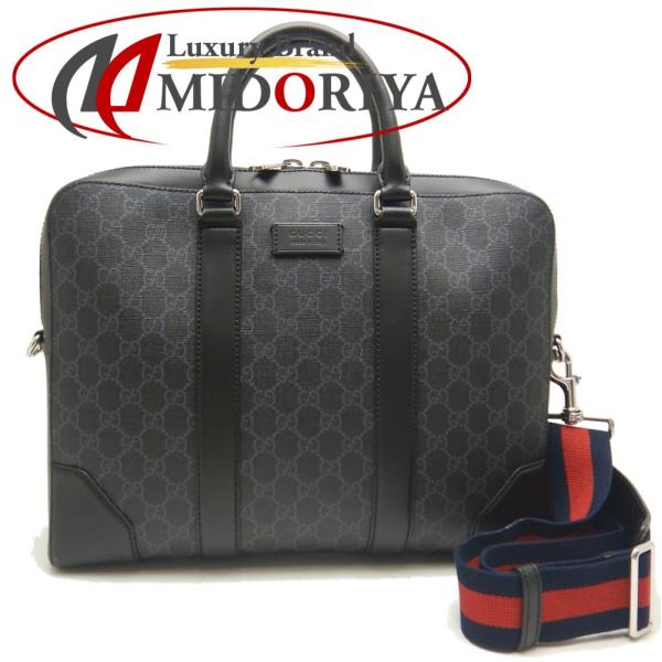 ■商品情報取扱店舗：ミドリヤ川越本店状態：中古ABランク型番：474135素材：GGスプリームキャンバス色：ブラック / シルバー金具サイズ：W36cm×H28cm×D7cm[ショルダー]90〜142cm開閉：ファスナーシリアル：00199...