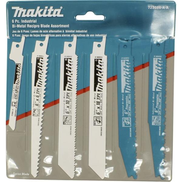 【Makita マキタ レシプロソー 替え刃 6点セット】マキタの品質を実感！しっかり使えるレシプロソー用替え刃Makitaのレシプロソー替え刃6点セットは、マキタのレシプロソーにぴったりフィットし、作業をさらに快適にします。高品質な刃で、...