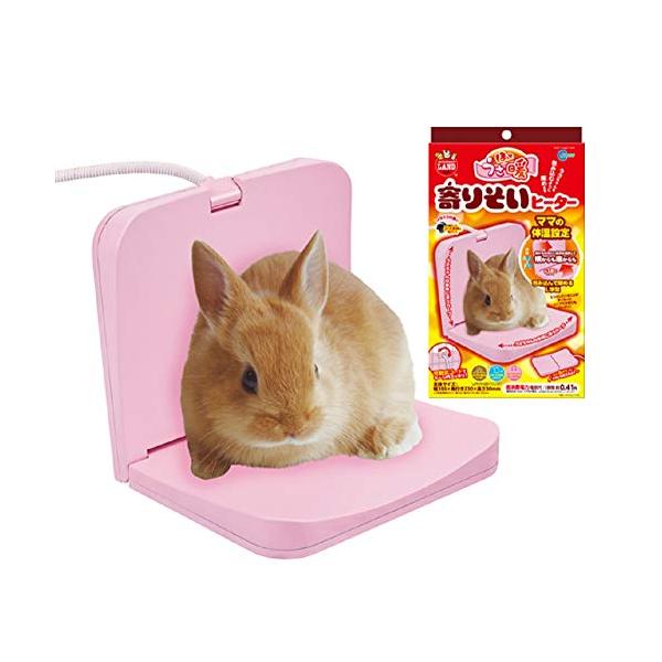 「商品情報」説明底面・側面から暖めるうさぎ用ヒーター。平らにして広く使うこともできる。「主な仕様」本体サイズ (幅X奥行X高さ) :24.5×5×42.5cm本体重量:0.9kg