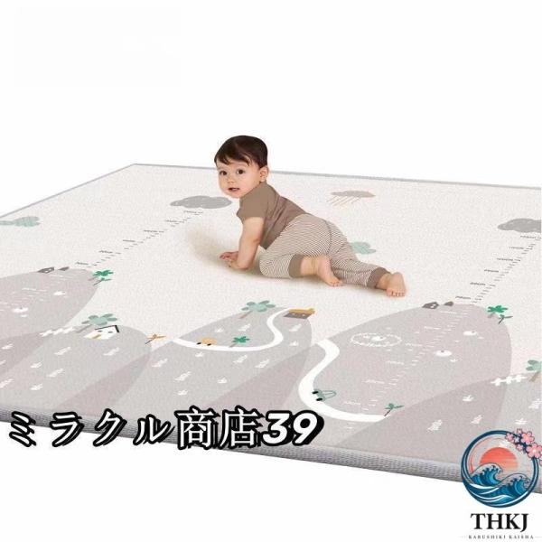 ベビーマット プレイマット 180×150cm/180*200cm 厚手 2cm やわらかクッションマット ロールマット XPE素材 防水 防音 抗菌 床暖房対応 防炎