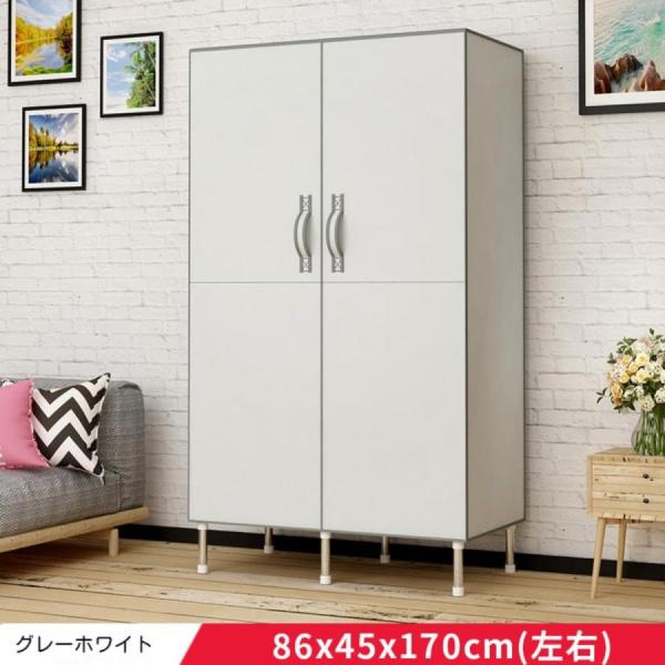 ワードローブは全て4色をご用意しております。サイズ：幅86×奥行45×高170cm/幅125×奥行45×高170cm。素材：不織布カバー、防水ファブリック層、高品質のスチールチューブ、PPプラスチックコネクタ、および側面と背面に追加されたス...