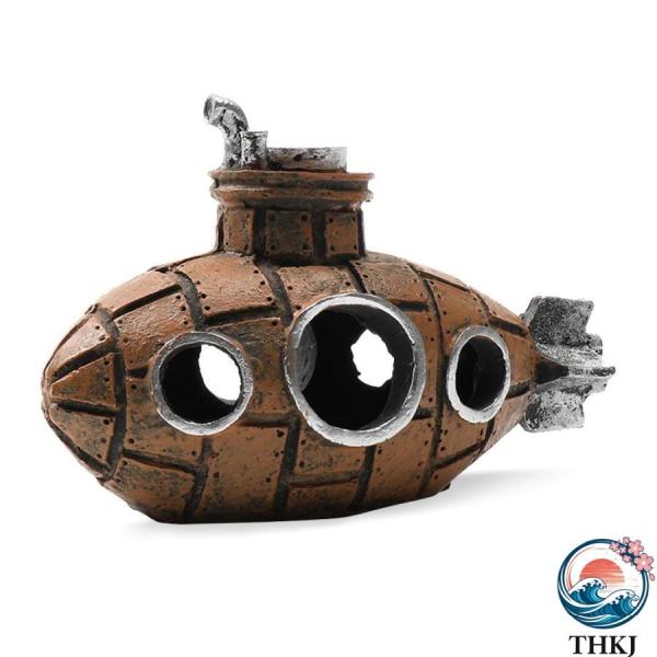 アクアリウム 水槽 潜水艦 サブマリン 装飾 隠れ家 オーナメント インテリア 置物 装飾品 癒し水景 水族館飾り 情景小物 エビ カニ 熱帯魚 観賞魚用品 色選択可