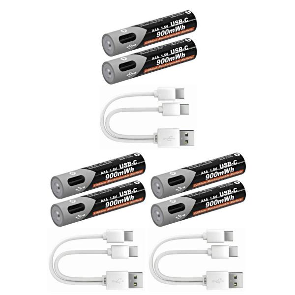 ●製品名単四形 充電池 1200回繰り返し充電可能(USB タイプC 急速充電ケーブル付き)　6本セット 単4形※こちらのバッテリーは充電式です。●電池タイプ単4形 　リチウム二次電池●関連機器単4形 アルカリ 乾電池 充電式 1.5V リ...