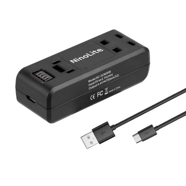 バッテリーを最大2つ同時に充電が可能なバッテリーチャージャー。新品未使用品。パソコンのUSB端子と接続して充電を行うUSB給電タイプです。●相当純正型番CM539 CINORBT/A●対応バッテリーInsta360 ONE R用バッテリー※...