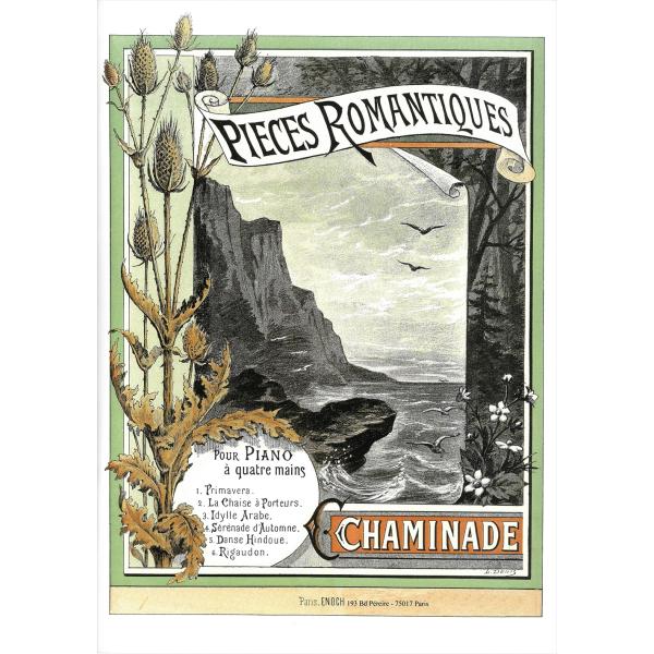 ピアノ 楽譜 シャミナード | ロマンティックな小品　作品55（1台4手） | Pieces Romantiques Op.55(1P4H) | 中上級〜上級レベル