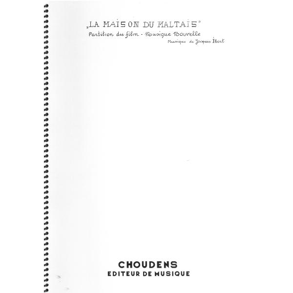 ピアノ 楽譜 イベール | マルタの家 | La Maison de Maltais | Partition fu film手書き譜★変形大型楽譜★