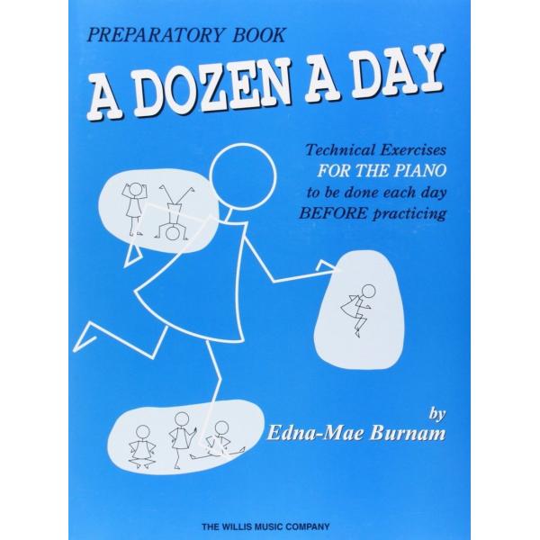 ピアノ 楽譜 バーナム | 1日12曲 導入 | A Dozen A Day Preparatory Book | E.メイ・バーナム 著全音　ZENC19「バーナム ピアノ・テクニック-導入書」の原書(言語：英語のみ)※ほんのわずかですが...