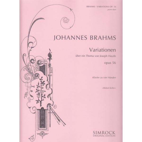 ピアノ 楽譜 ブラームス | ハイドンの主題による変奏曲 作品56 (1台4手編曲) | Variations on a theme by Joseph Haydn Op.56(1P4H) | オリジナルは2台4手(または管弦楽)