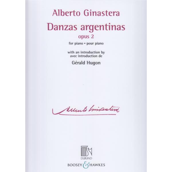 ピアノ 楽譜 ヒナステラ | アルゼンチン舞曲 作品2 | Danzas argentinas op.2 | with an introduction by Gerald Hugon