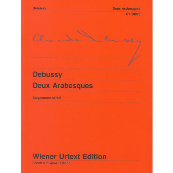 ピアノ 楽譜 ドビュッシー | 2つのアラベスク | 2 Arabesques | Wiener Urtext Edition(ウィーン原典版)1988年第8版序文・校訂報告書付(独英仏のみ日本語無)