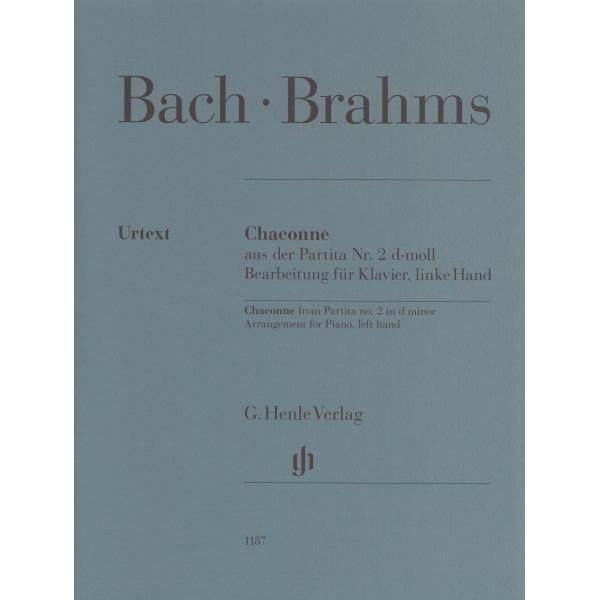 ピアノ 楽譜 バッハ　ブラームス | Chaconne aus der Partita Nr.2 d-moll (Johann Sebastian Bach), Bearbeitung fur Klavier, linke Hand | C...