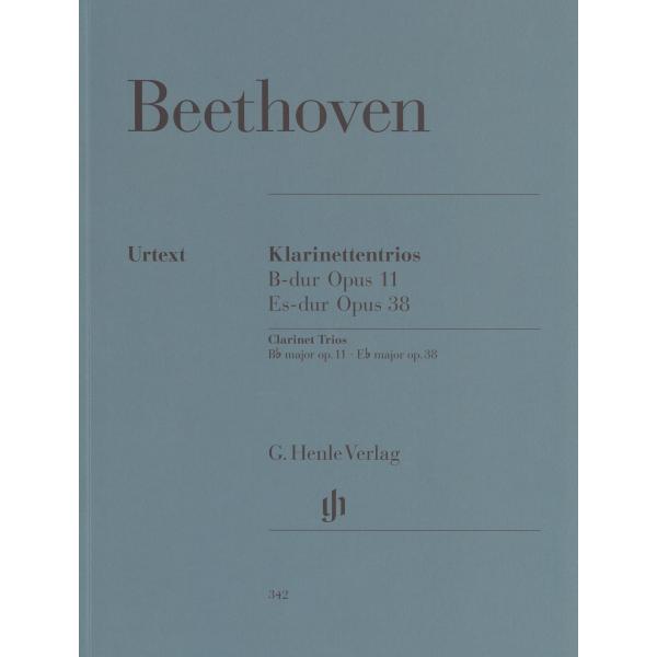ピアノ 楽譜 ベートーヴェン | クラリネット三重奏　変ロ長調　作品11/変ホ長調　作品38 | Clarinet Trios B flat major op.11 and E flat major op.38 | 校訂：Gunster,R...