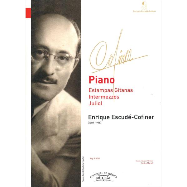 ピアノ 楽譜 エスクード | Estampas gitanas / Intermezzos / Juliol |