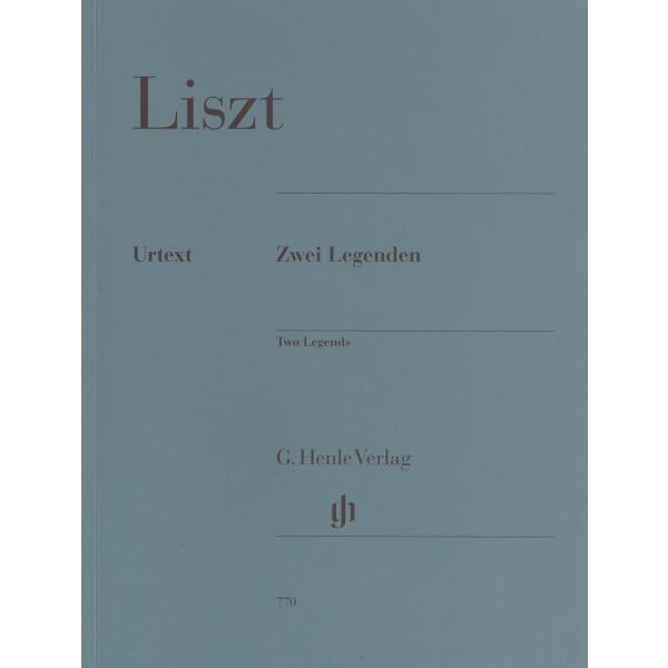 ピアノ 楽譜 リスト | 2つの伝説 | 2 Legenden | Two Legends 　　Henle Urtext （ヘンレ原典版） 初版に掲載された、リストによる「前書き」を収録（オリジナル：フランス語、独・英翻訳）