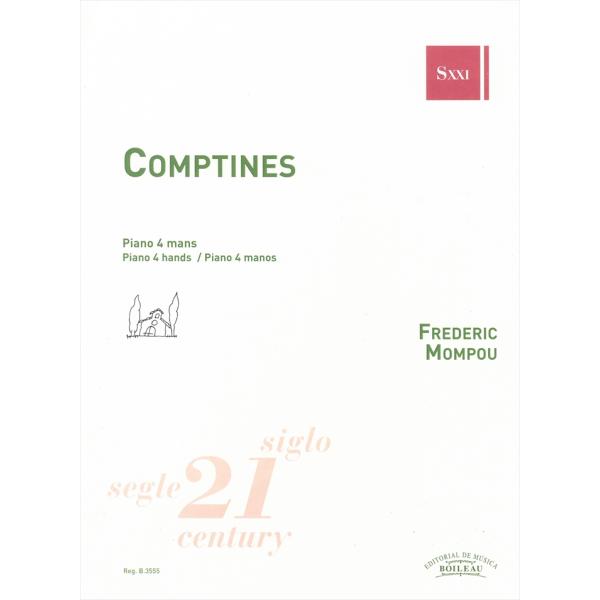 ピアノ 楽譜 モンポー | コンティーヌ(子守唄) (1台4手) | Comptines Piano 4 mans (1P4H) | 入荷時より少々角折れがございますので、予めご了承ください。